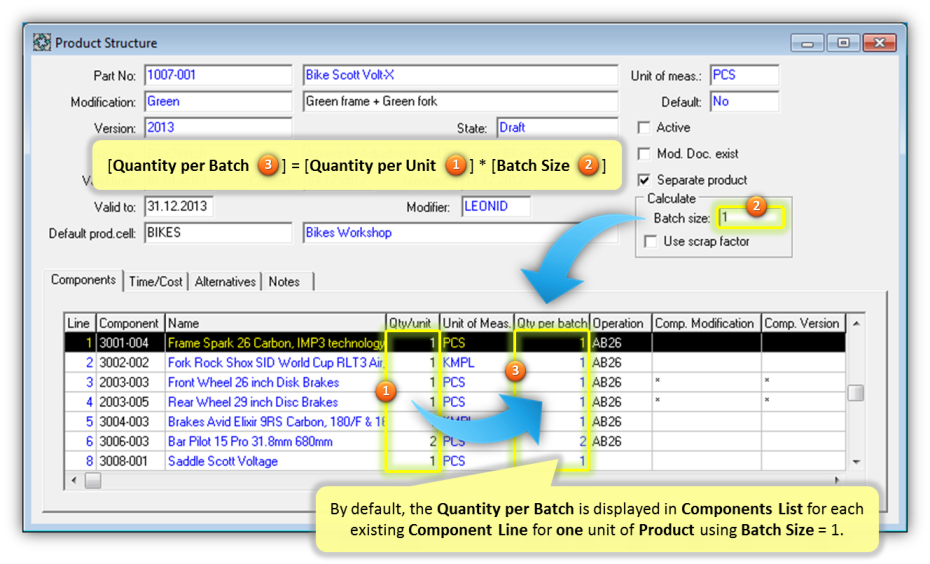 ProdMaster | How to calculate Quantity per Batch for Component Lines ProdMaster | How to calculate Quantity per Batch for Component Lines